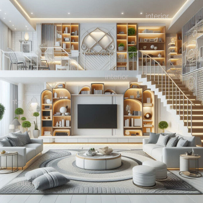 Plantilla de Professional Interior Design Of Living Room | PosterMyWall