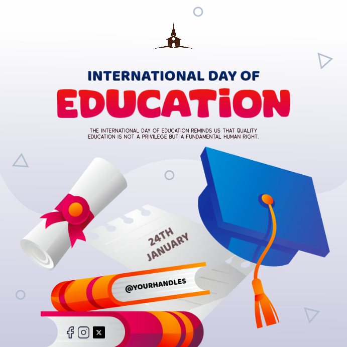Professional International Day of Education Design Template | PosterMyWall
