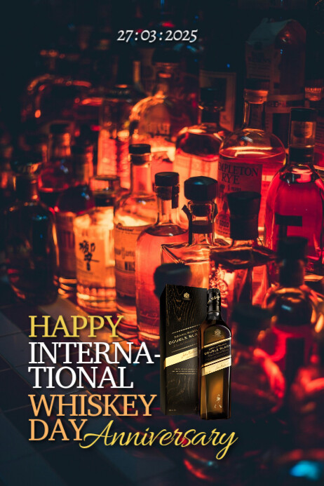 Professional International Whiskey Day Poster Template | PosterMyWall