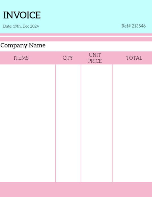 Professional Invoice Flyer (us Letter), Cash memo flyer Template ...