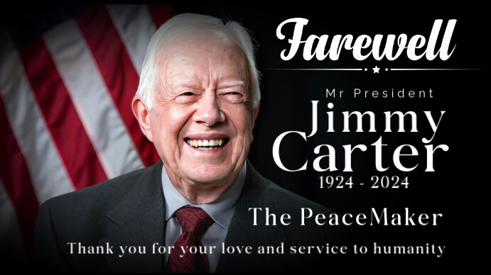Professional Jimmy Carter Digital Display (16:9) Template | PosterMyWall