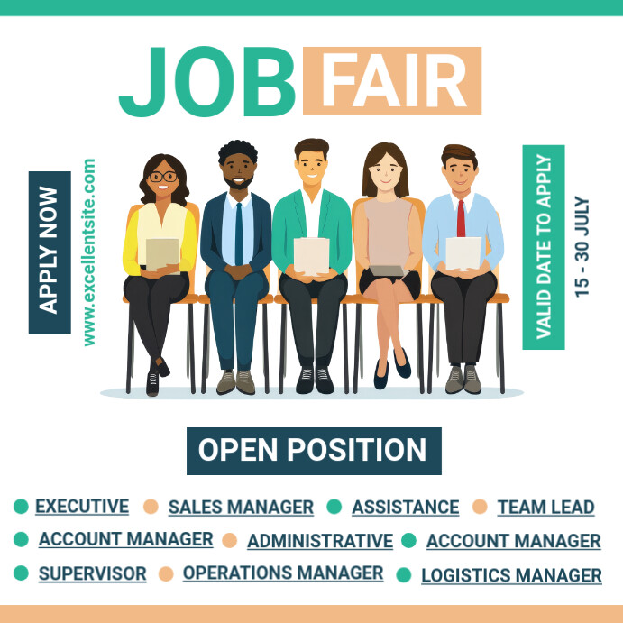 Professional Job Fair Ads Template Instagram Post | PosterMyWall