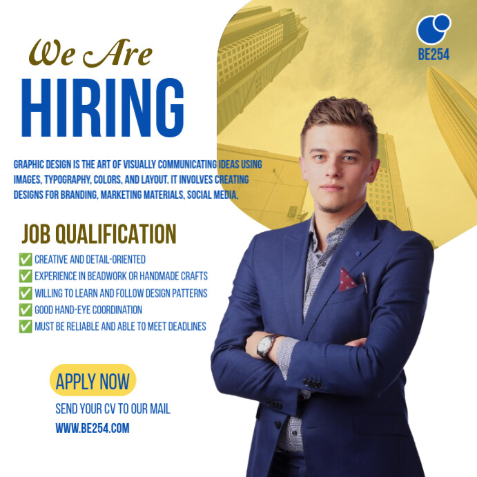 Professional Job Fair Instagram Post Template | PosterMyWall