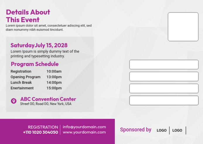 Professional Job Fair Postcard_02 Template | PosterMyWall