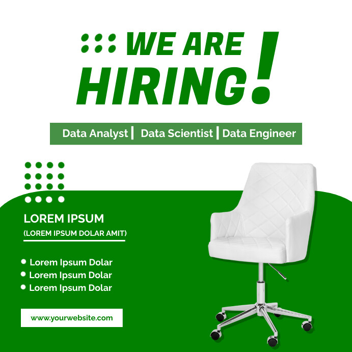 Professional Job Seeker Hiring Poster Templat Template | PosterMyWall