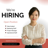 A Design hiring post Template | PosterMyWall