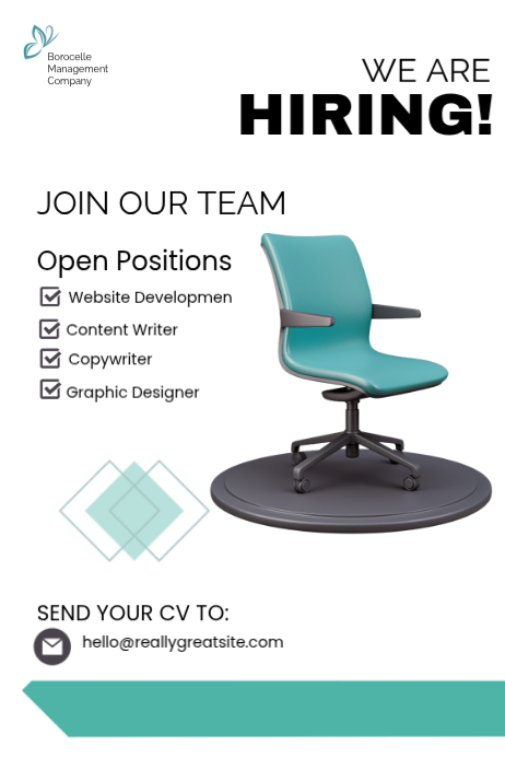 Plantilla de Professional Jobs Hiring New Posting Post Realtive Fields ...