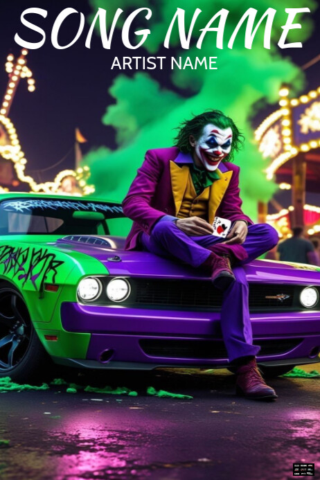 Copy of Professional Joker Album Cover Art Poster | PosterMyWall