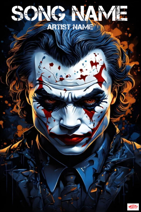 Professional Joker Man Album Art Cover Poster Template | PosterMyWall