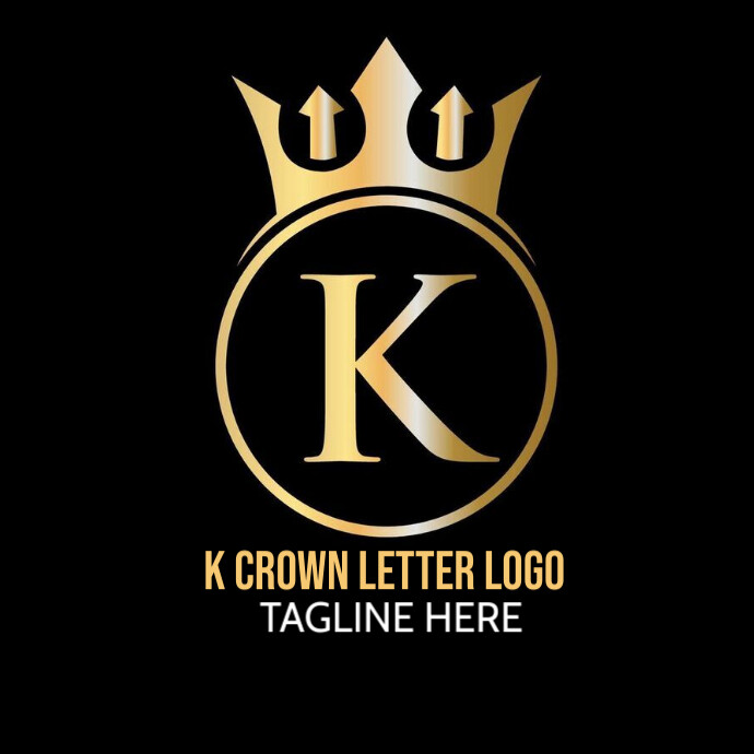 Plantilla de Professional K Crown Letter Logo Design Logo | PosterMyWall
