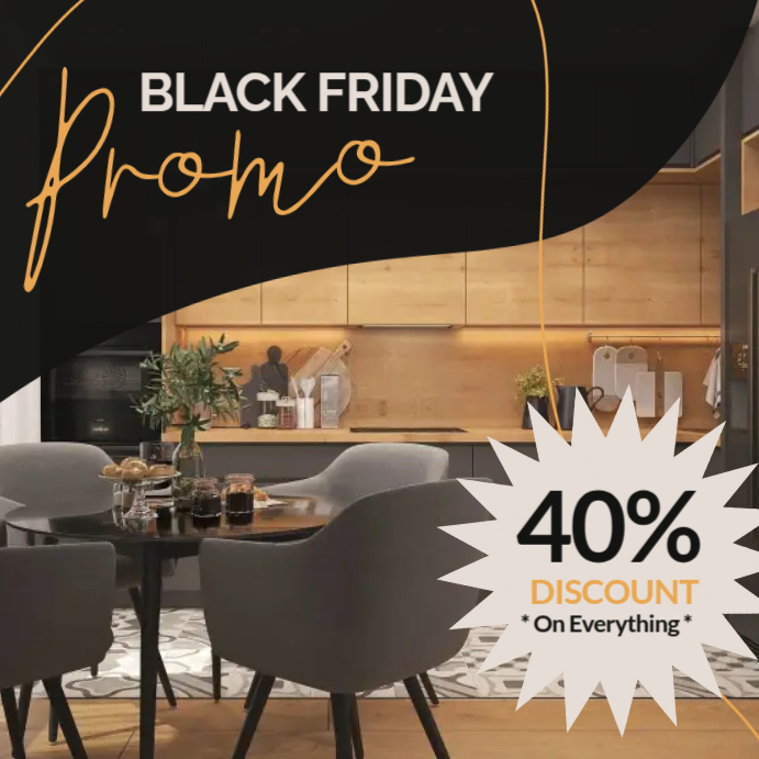 Copy of Professional Kaki Black And Yellow Black Friday Furniture ...