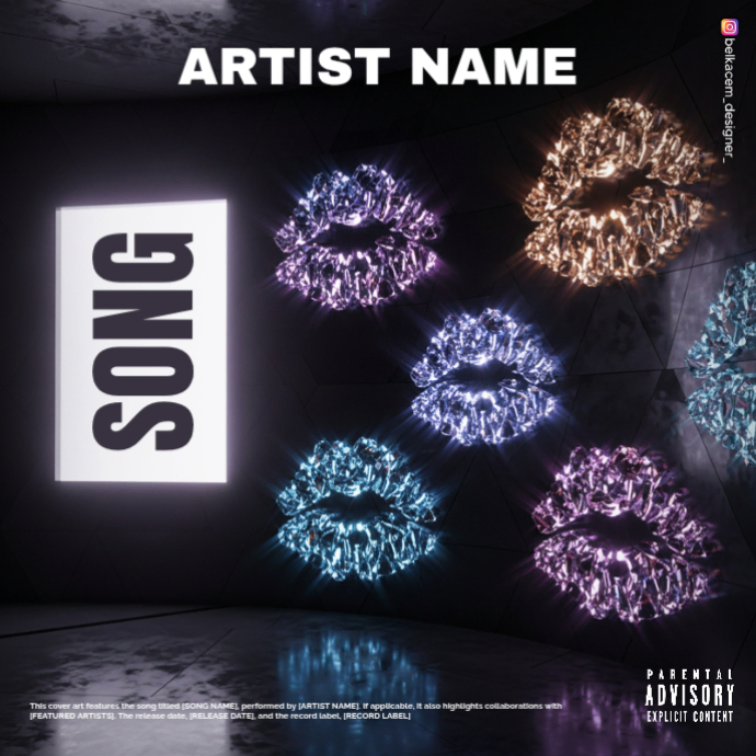 Professional Kiss museum Album Cover Template | PosterMyWall