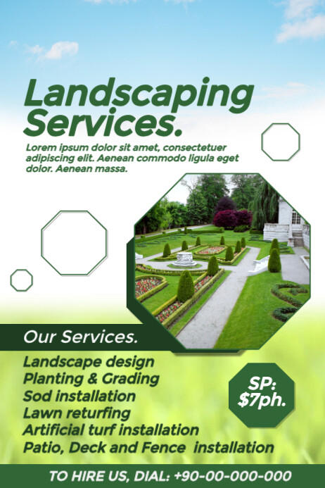 Copy of Professional landscaping services poster template | PosterMyWall