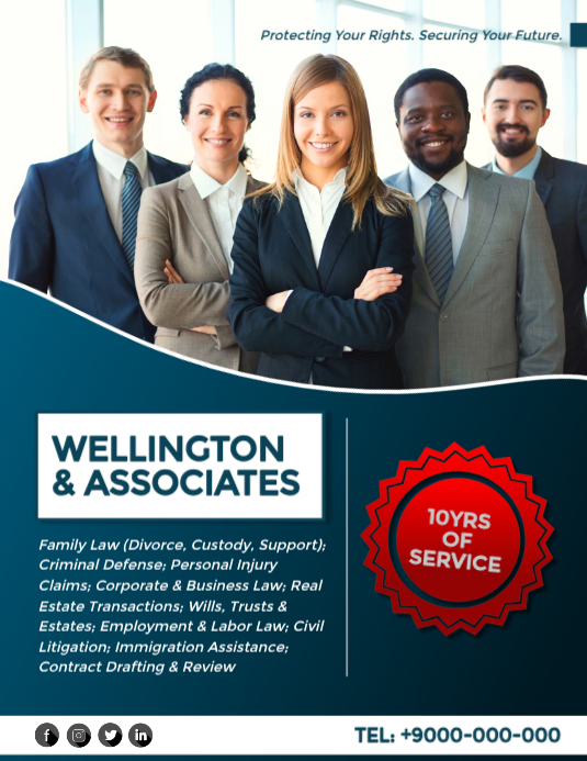Professional Law Firm Flyer Template | PosterMyWall