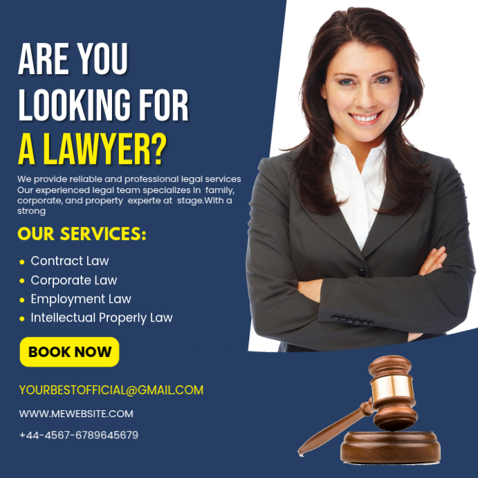 Professional Lawyer Instagram Post Template | PosterMyWall