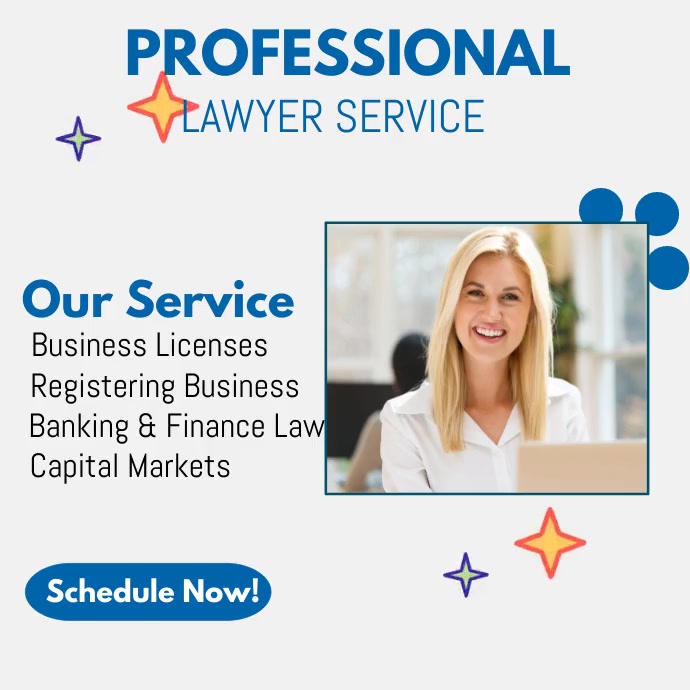 professional lawyer service video ad Template | PosterMyWall