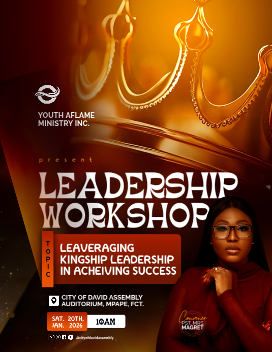 Professional leadership workshop design Template | PosterMyWall