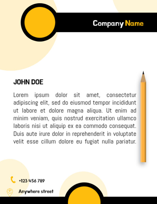 Copy of Professional Letterhead Design Flyer (us Letter) | PosterMyWall