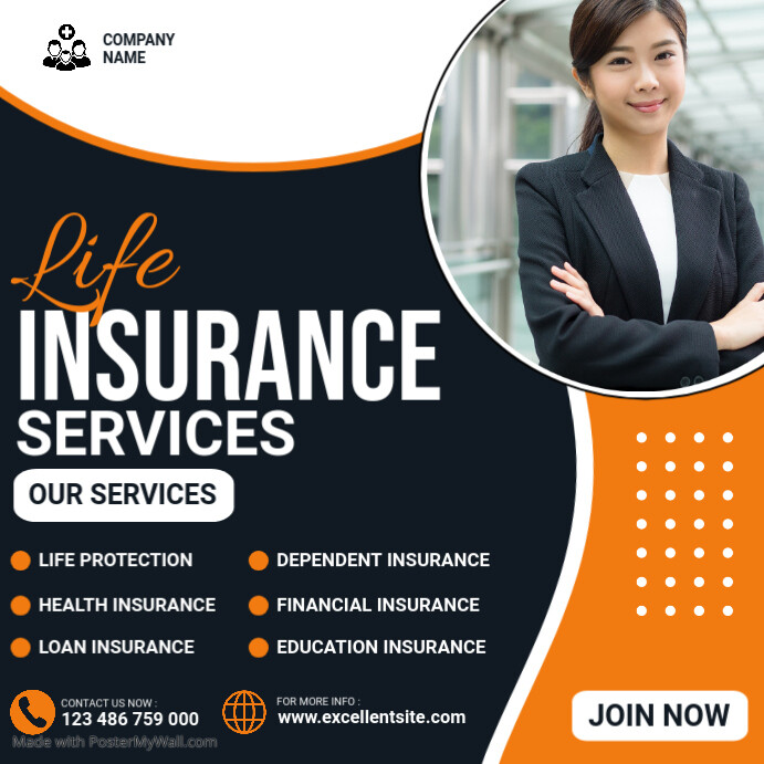 Professional Life Insurance Instagram Post Template | PosterMyWall