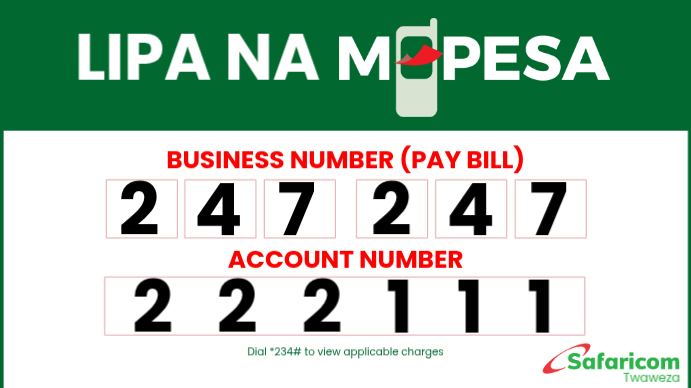 Professional Lipa Na Mpesa Pay Bill Business Number Digital Display (16 ...