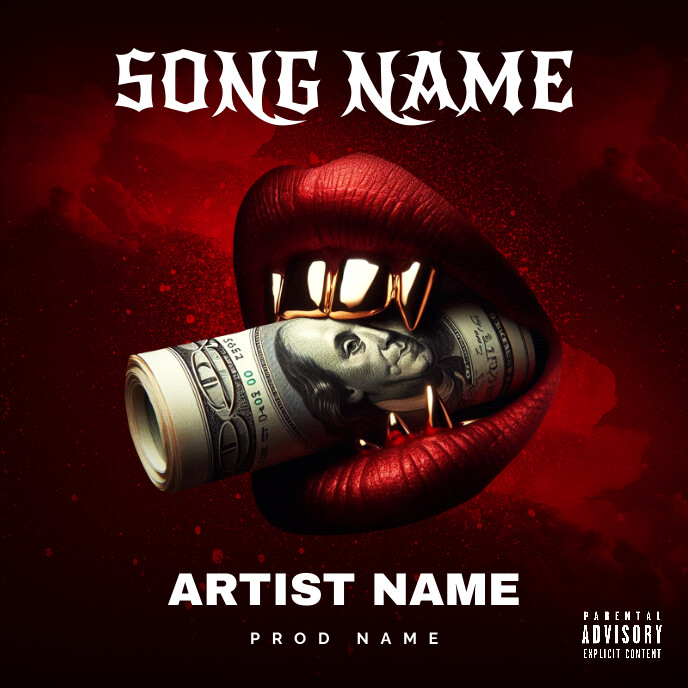 Plantilla de Professional Lips Money Album Cover | PosterMyWall