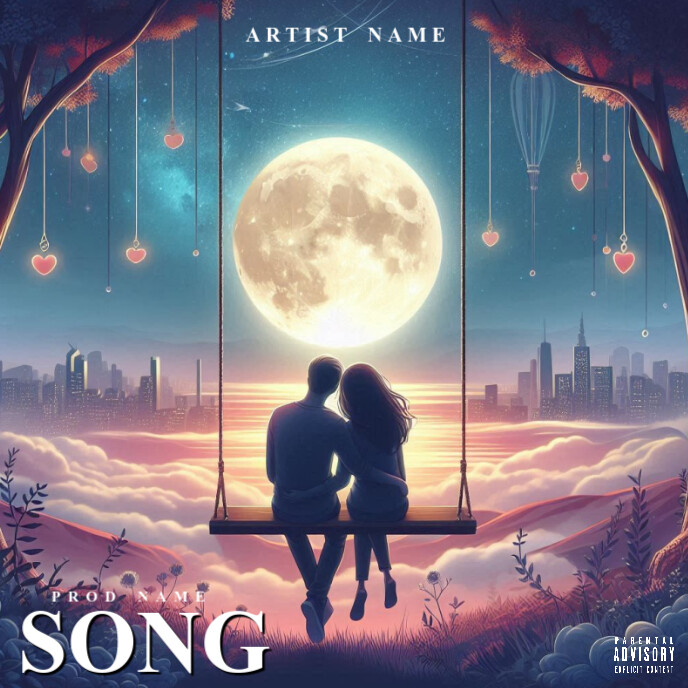 Modèle Professional Love Song Mixtape Album Cover Art Album Cover ...