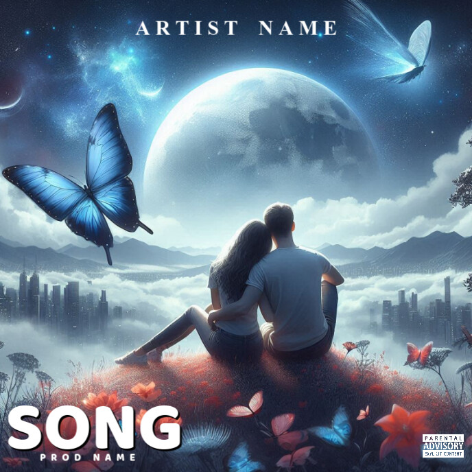 Modèle Professional Love Song Mixtape Album Cover Art Album Cover ...