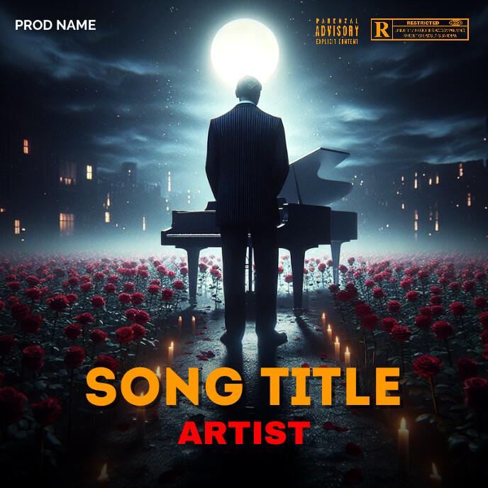 Professional Mafia Piano Album Cover Template | PosterMyWall