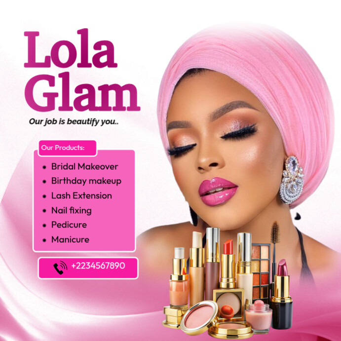 Copy of Professional Make Up Ads Instagram Post | PosterMyWall