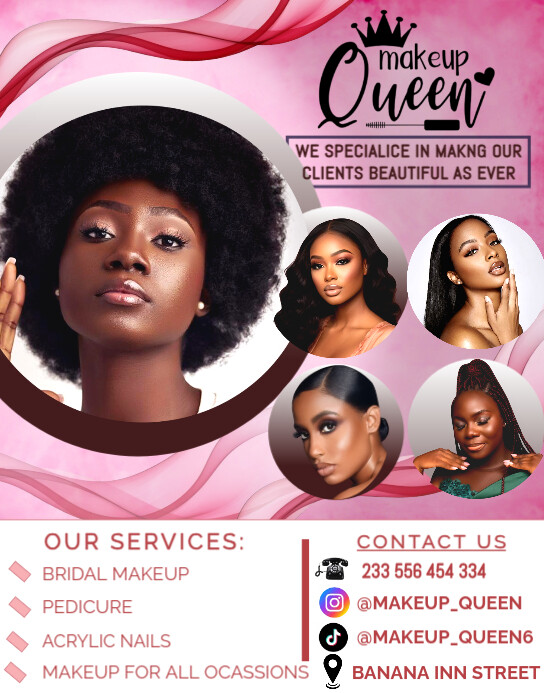 Professional Makeup Flyer Poster/wallboard Template | PosterMyWall
