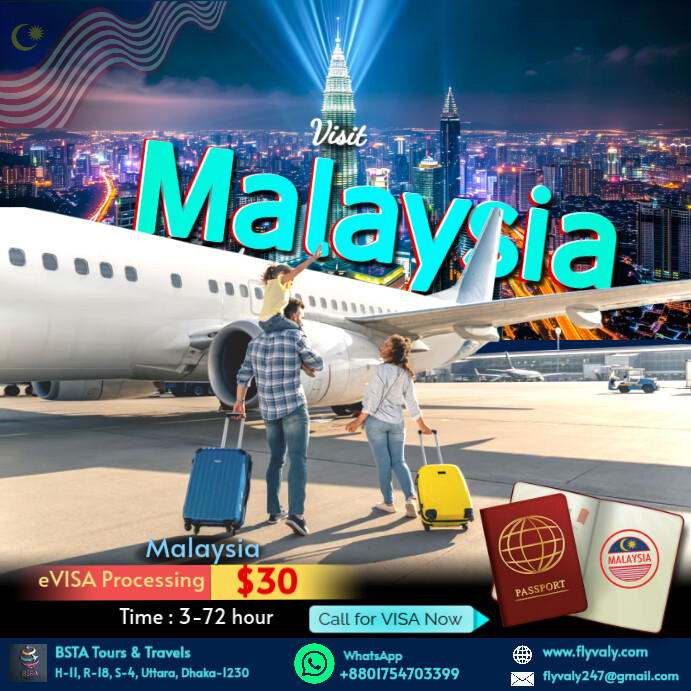 Professional Malaysia Evisa Processing Ads Template Instagram Post ...