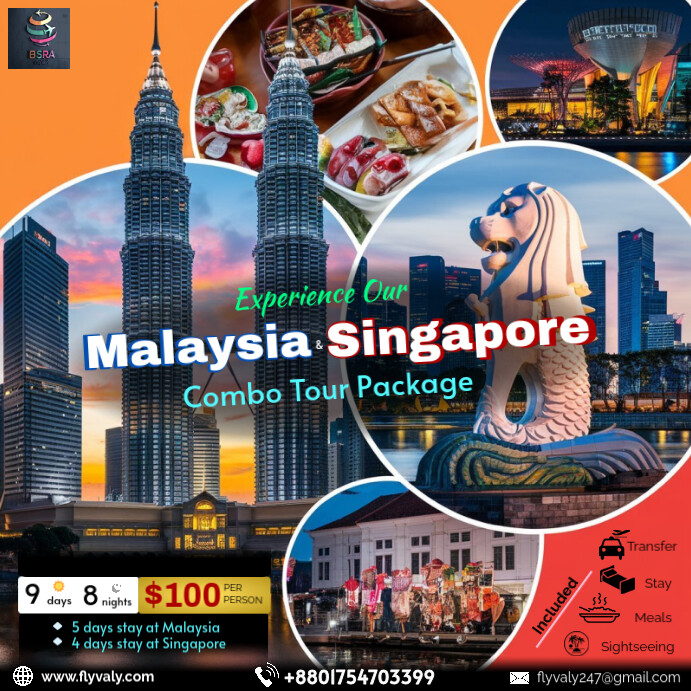 Copy of Professional Malaysia Singapore Combo Tour Packages Ads ...