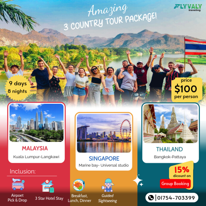 Copy of Professional Malaysia Thailand Singapore Combo Tour Package ...
