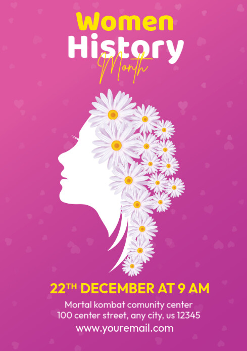 Copy of Professional March 8 Event Flyer A4 | PosterMyWall