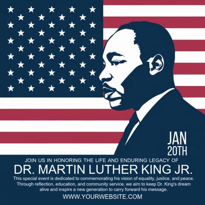 Professional Martin Luther King Jr Day Event Flyer. Mlk Jr Instagram ...