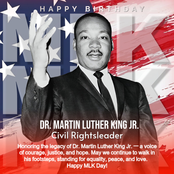 Professional Martin Luther King Jr Day Instagram Post Template ...