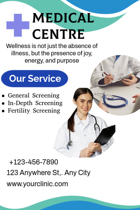 Copy of Professional Medical Centre Advertisement Poster | PosterMyWall