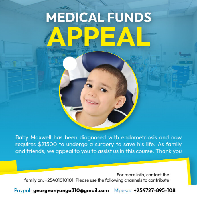 Copy of Professional Medical Funds Appeal Instagram Post | PosterMyWall