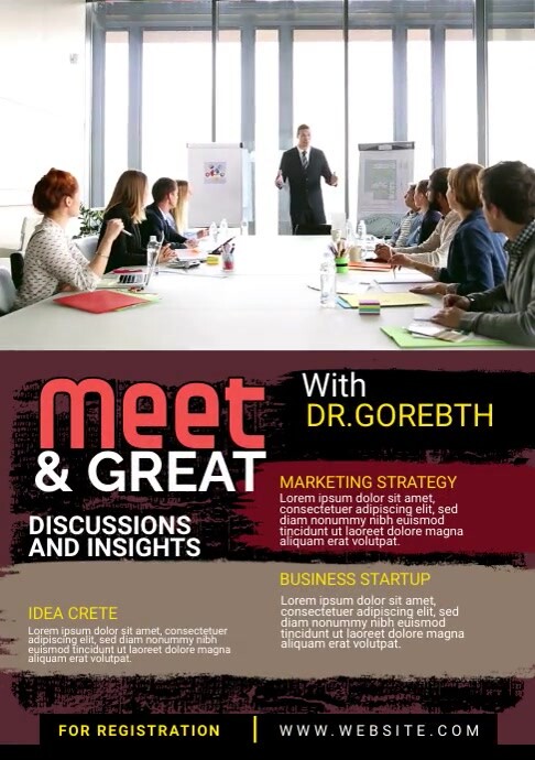 Professional Meet & Greet Banner A1 Template | PosterMyWall