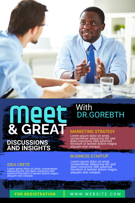 Professional Meet & Greet Poster Poster Template | PosterMyWall