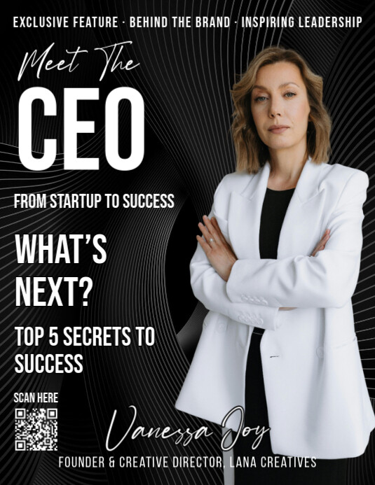 Copy of Professional Meet The Ceo Flyer (us Letter) | PosterMyWall