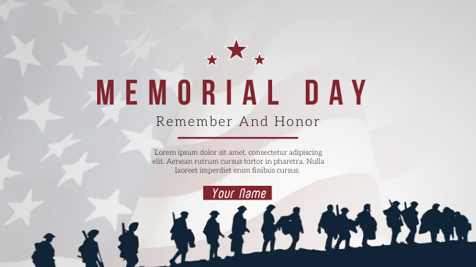 Professional Memorial Day 2024: Remember And Template | PosterMyWall