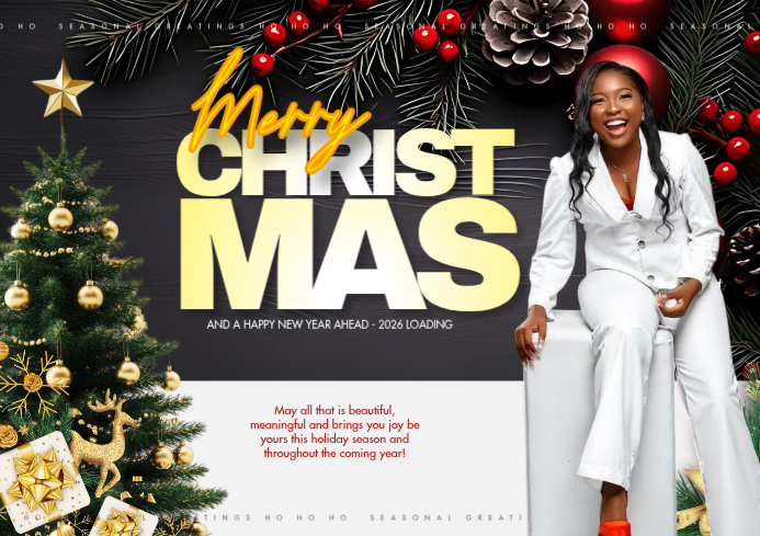 Professional Merry Christmas Greetings Cards Flyer A4 Template ...
