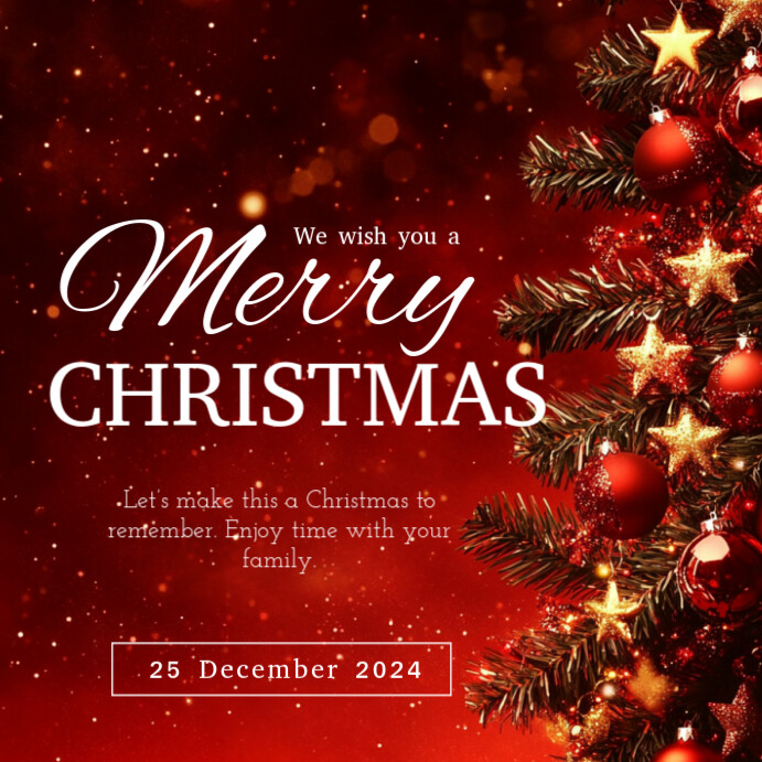 Professional Merry Christmas Instagram Post Template | PosterMyWall