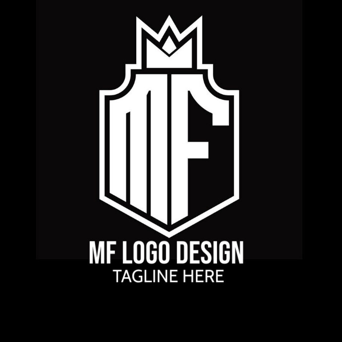 Professional Mf Letter Logo Design Logo Template | PosterMyWall