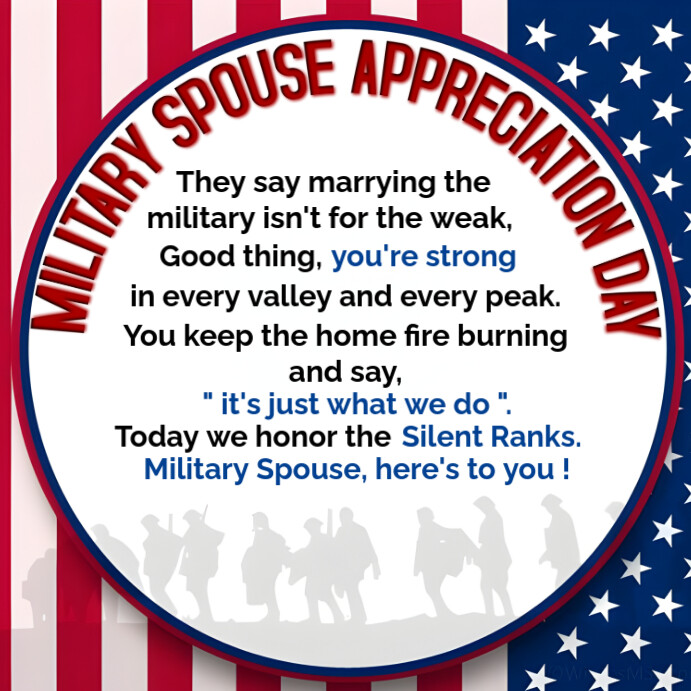 Professional Military Spouse Appreciation Day Instagram Post Template ...