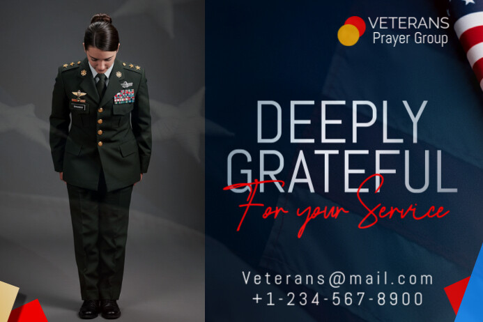 Professional Military Veterans Poster Template | PosterMyWall