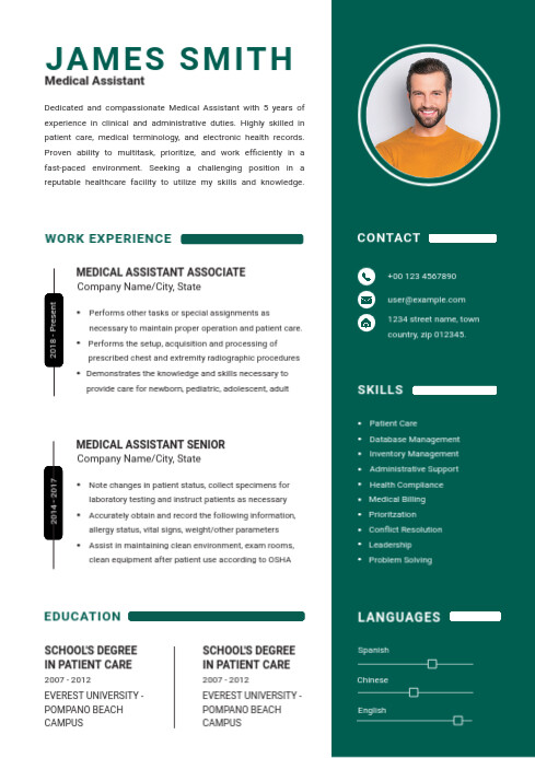 Professional Minimalist Resume Template | PosterMyWall
