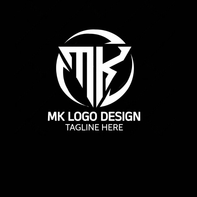 Professional Mk Letter Logo Design Logo Template | PosterMyWall
