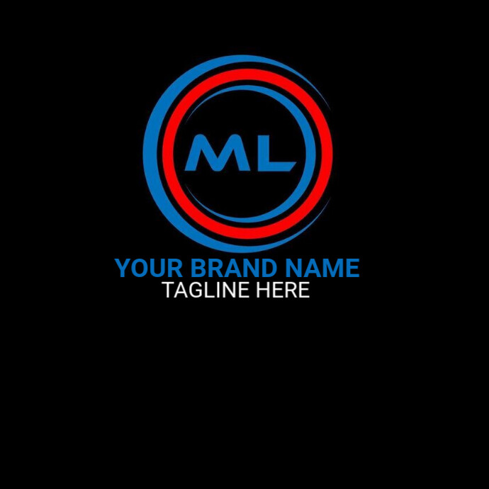 Copy of Professional Ml Logo Design Logo | PosterMyWall